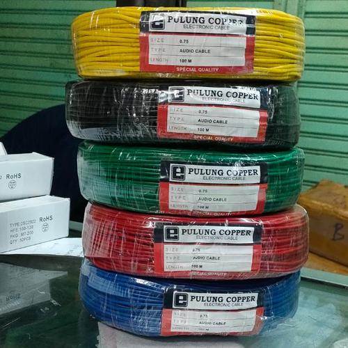 Jual Kabel Serabut 0.75mm 18AWG 100 meter PULUNG COPPER kawat tembaga ...