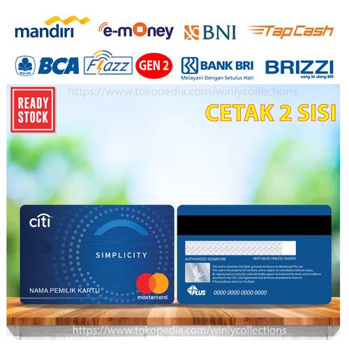 Jual KARTU EMONEY MANDIRI BCA BNI BRI GEN 2 DESIGN SIMPLICITY - 2 SISI ...