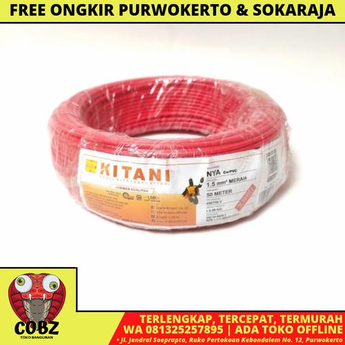 Jual 1 x 1.5 MM x 50 M / KITANI NYM Tunggal Kabel Tembaga SNI Merah ...