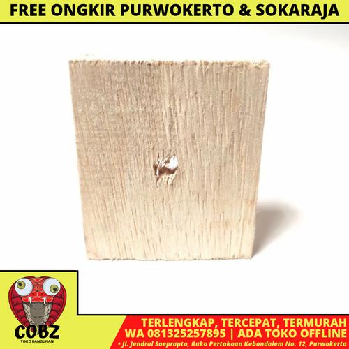 Jual 6 CM x 7 CM / NM Kayu Roset Tatakan Fitting Lampu Tempel Kotak ...