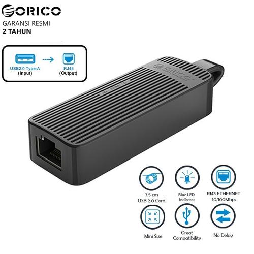 Jual ORICO UTK-U2 USB 2.0 to Ethernet LAN Adapter 100Mbps - Jakarta ...