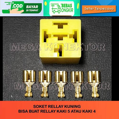 Jual Socket/soket Relay klakson 4 kaki atau 5 kaki Soket Relay + skun ...