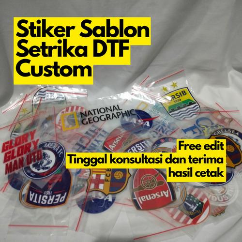 Jual Stiker Patch Sablon Setrika Custom Bebas Design | Sablon logo ...
