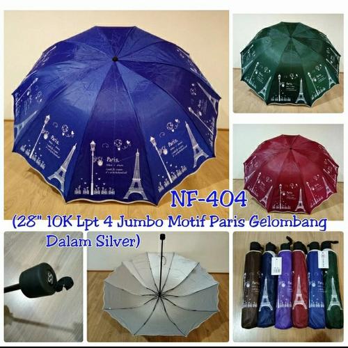 Jual payung Lipat 3 Jumbo Besar 10 R jari motif Paris NF 59 menara ...