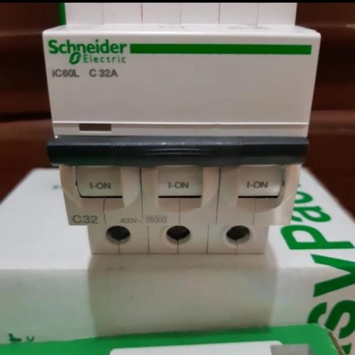 Jual MCB SCHNEIDER IC60L 3P 6A 10A 16A 20A 25A 32A 15KA ORIGINAL ...