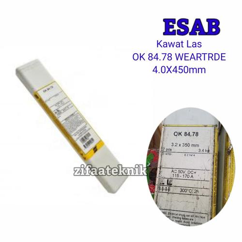Jual KAWAT LAS ESAB OK 84.78 WEARTRODE 4,0X450mm 5Kg - Jakarta Barat ...