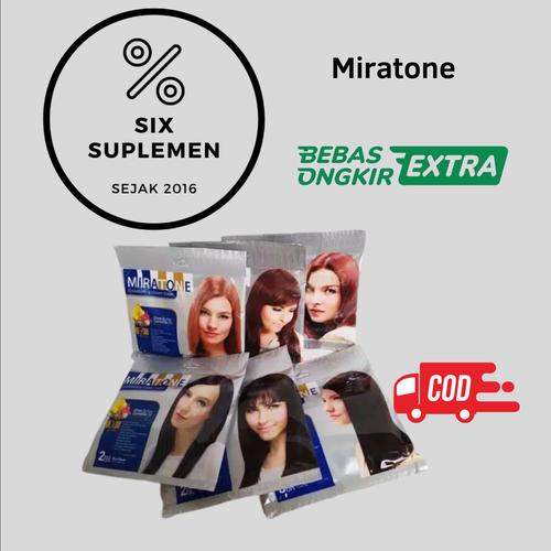 Jual Semir Cat Rambut MIRATONE CONDITIONING CREAM COLOR Sachet - 6MA ...