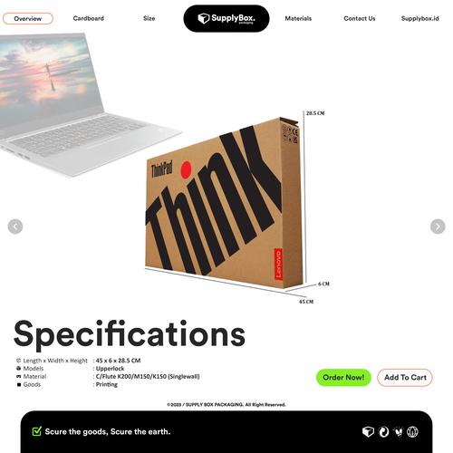 Jual BOX LAPTOP THINKPAD 2023 NEW 1 SET | 45x6x28.5 cm | Box Laptop ...