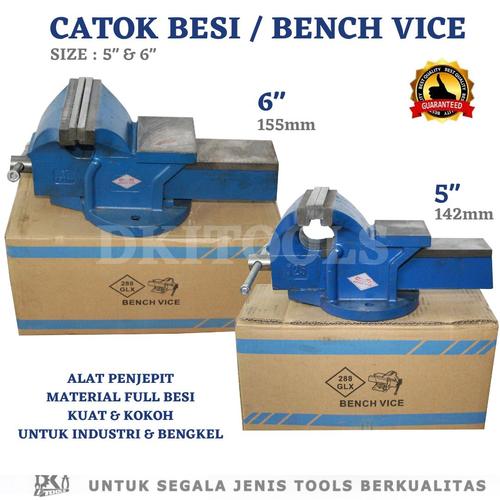 Jual GLX Catok Paron Ragum Besi 5" 6" inch Bench Vice Vise Alat Jepit ...