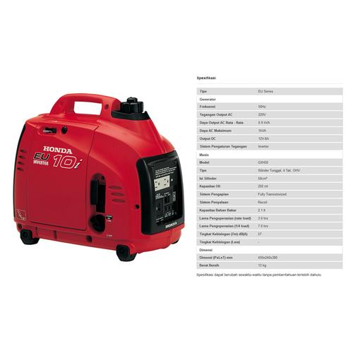 Jual Silent Genset Inverter Honda EU10i Mesin Generator Set - Kota ...