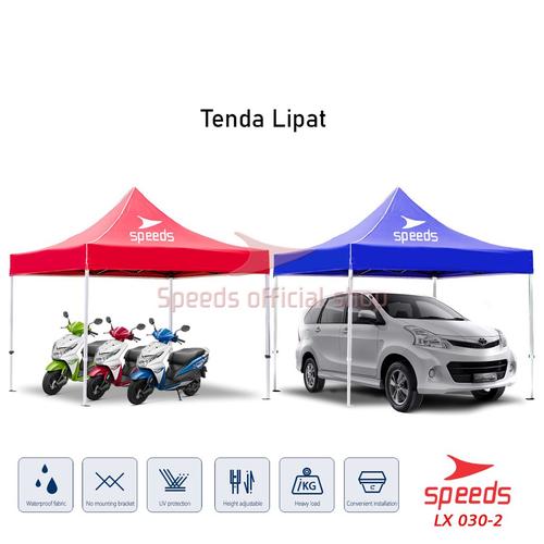 Promo Tenda Lipat 3x3 M Tenda Bazar Tenda Jualan Otomatis Rangka Putih ...