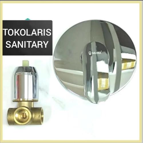 Jual STOP KRAN PANAS DINGIN KUNINGAN/KRAN SHOWER TANAM STAINLESS TEBAL ...
