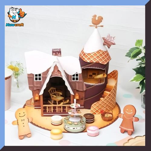 Promo Nuwcraft Kerajinan Papercraft DIY Diorama Rumah Biskuit - Kota ...