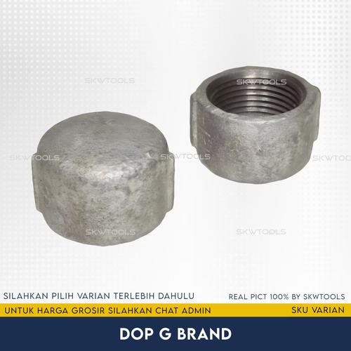 Jual Dop Galvanis Besi Drat BSPT (G) End Cap Galvanis Drat - 1/2 ...