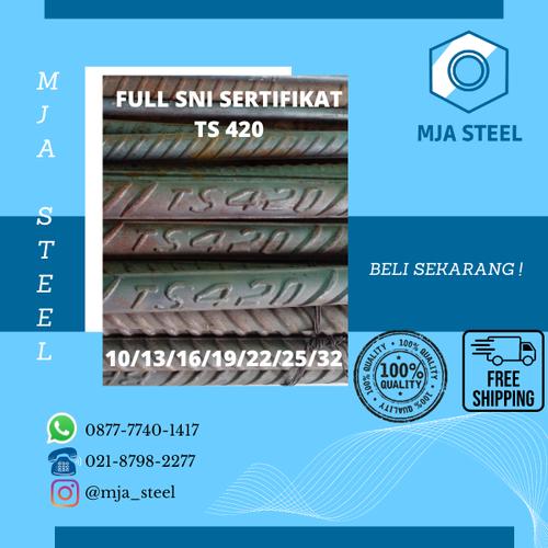 Jual BESI BETON ULIR TS 420 13 16 19 22 25 MM FULL SNI SERTIFIKAT 13MM ...