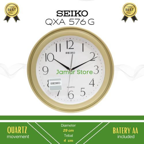 Jual Jam Dinding Seiko QXA576G - Gold - QXA577L - Jakarta Barat - Jamur ...