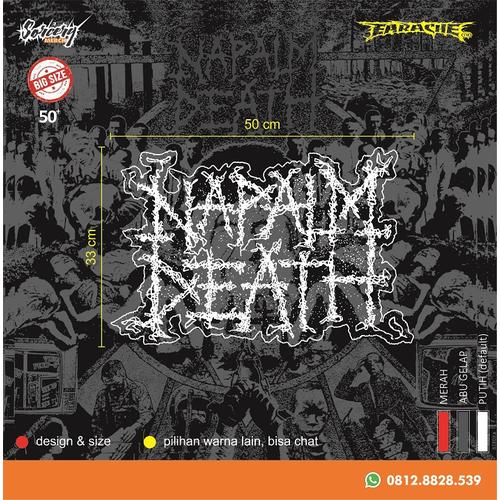 Jual NAPALM DEATH logo cutting sticker BIG SIZE - Jakarta Timur ...