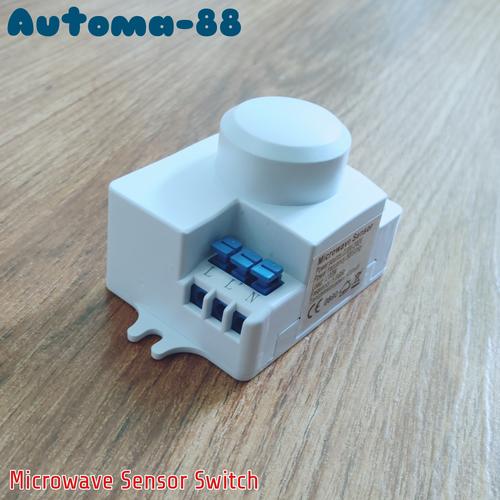 Jual Microwave Radar Sensor Switch AC 220V Saklar Motion Sensor Gerak ...