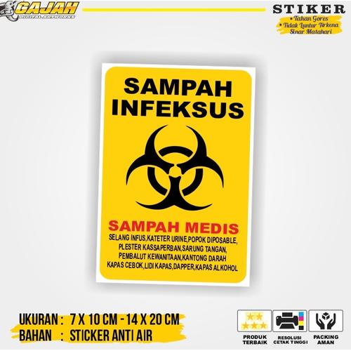Jual Stiker Penanda Tempat Jenis Sampah Infeksus - 10 x 7 cm - Jakarta ...
