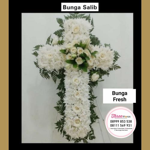 Jual bunga salib / karangan bunga salib / bunga salib duka / bunga ...
