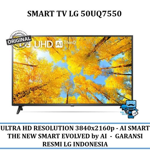 Promo Smart Tv Lg 50uq7550 4k Smart Tv 50 Inch 50uq7550psf Uq7550 Cicil ...