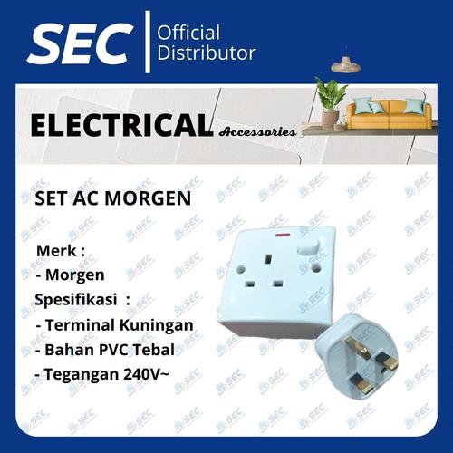 Jual SET Stop Kontak AC Morgen 1 Set Komplit Outbow/Inbow - Kab ...