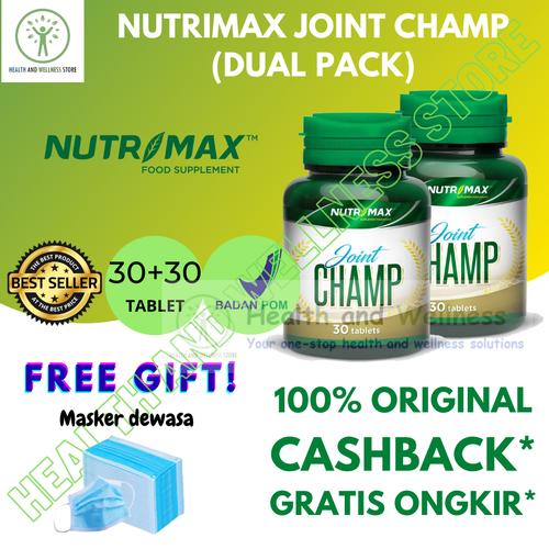 Jual NUTRIMAX JOINT CHAMP 30 TABLET JOINT KESEHATAN SENDI DUAL PACK - Jakarta Utara - Health and ...