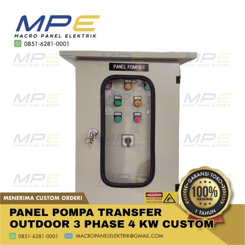 Jual Panel Pompa Transfer Outdoor 3 Phase 4 kW Custom Double Pintu ...