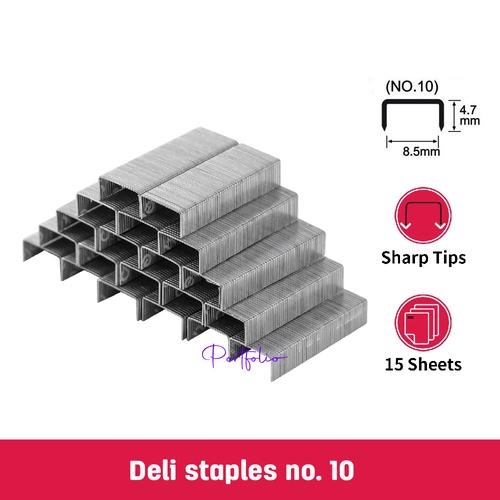 Jual isi staples no 10 isi stapler kecil ukuran 10 refill stapler HD 10 ...