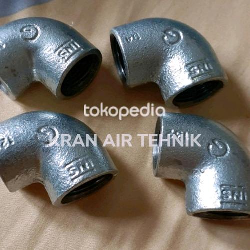 Jual elbow G Drat besi 1/2 inch galvanis sambungan besi - Jakarta Pusat ...