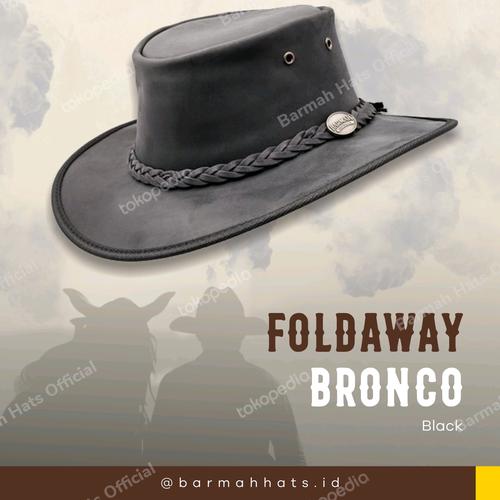 Jual Topi Koboy/koboi/outdoor - Barmah Australia Bronco Black laki-laki ...