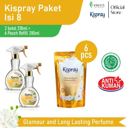 Promo Kispray Paket Gold (2 botol 318ml + 6 Pouch Refill 280ml ...