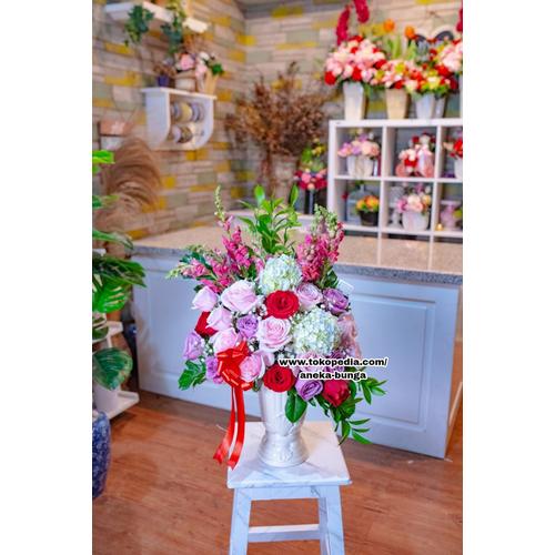 Jual Bunga Rangkaian Hias Fresh Flowers Mewah Ulang Tahun Pembukaan ...