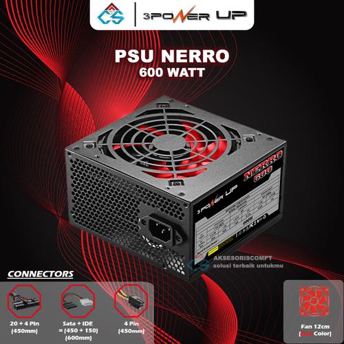 Jual Power Supply Power Up NERRO 600 WATT - PSU 600 Watt - Kota ...