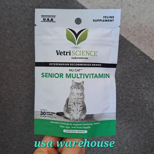 Jual VetriScience Nu Cat SENIOR Multivitamin vit kucing tua 30 chews ...