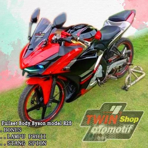 Jual BODY BYSON MODEL YAMAHA R25, FAIRING BYSON TOPENG BYSON, FULL SET ...
