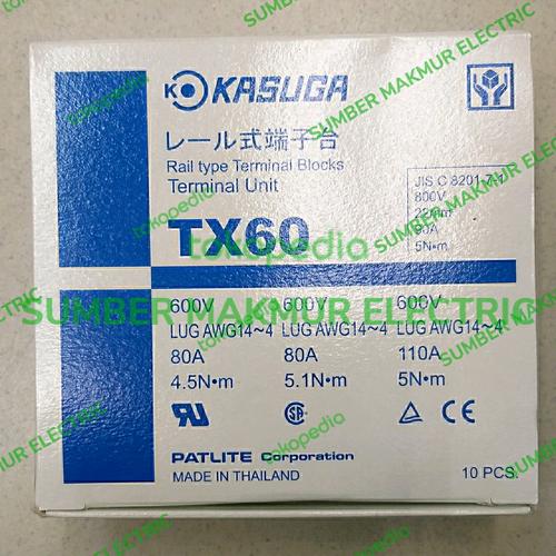 Jual TERMINAL BLOK TX-60 / TERMINAL KASUGA TX60 / TERMINAL TX 60 ...