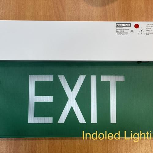 Jual lampu exit powercraft emergency lampu led exit double side ...