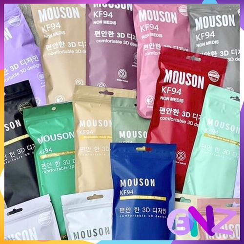 Jual Masker KF94 Mouson 4Ply Warna / Mask KF 94 Mouson isi 10 1010 ...