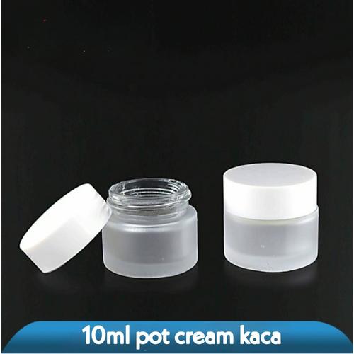 Jual Kemasan Kosmetik Pot Cream kaca Doff 10gr Pot Kaca Kosmetik kosong ...