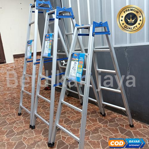 Promo TANGGA LIPAT 1,5M // TANGGA ALUMUNIUM 2FUNGSI 1,5M JADI 3M ...