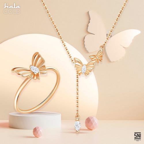 Jual KALUNG KOYE CINCIN EMAS KUPU KUPU COLLECTIONS HALA GOLD - CINCIN ...