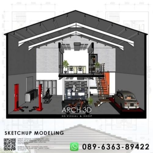 Jual Custom Modeling 3D Sketchup Interior Studio Musik - Jakarta ...