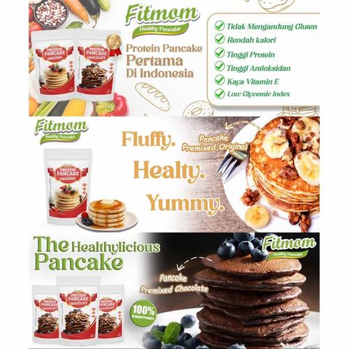 Promo FITMOM PROTEIN PANCAKE TEPUNG SEHAT GLUTEN FREE LOW GI RENDAH ...