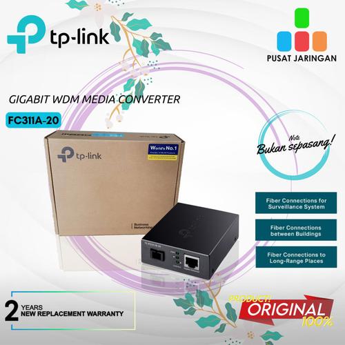Jual TP-LINK TL-FC311A-20 Gigabit WDM Media Converter - Jakarta Pusat ...