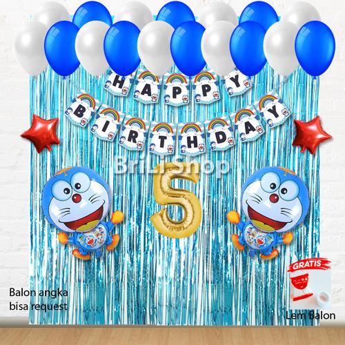 Jual Paket Set Dekorasi Ulang Tahun Anak Doraemon Pesta Ultah Anak ...
