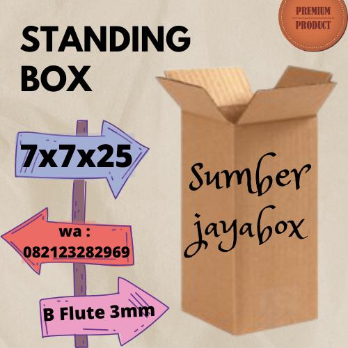 Jual Kardus/Dus/Box Botol Standing Box 7x7x25cm Baru Polos - Jakarta ...