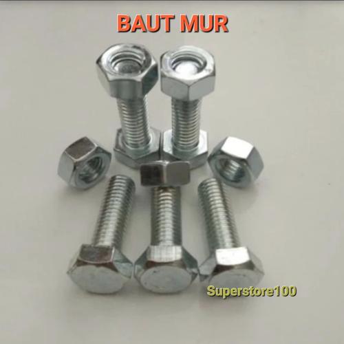 Jual 4" BAUT MUR M16 M 16 FLANGE 4 INCH 16MM MILI MM - Jakarta Pusat ...