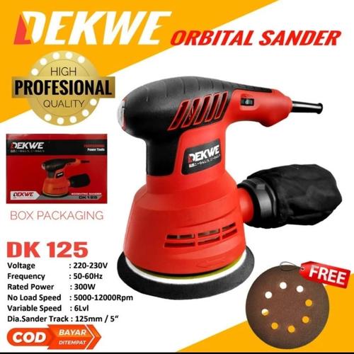 Jual Mesin amplas orbital sander bulat 5inc dekwe DK 125 poles kayu tembok - Jakarta Utara - APR ...
