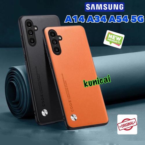 Jual PREMIUM CASE SAMSUNG GALAXY A14A A34 A54 5G LUXURY LEATHER CODE ...